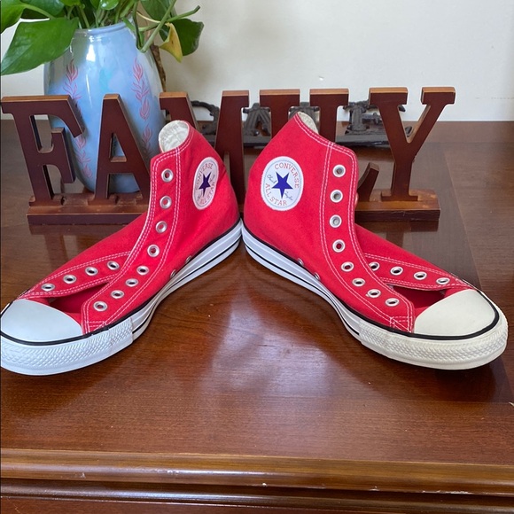 Converse | Shoes | Converse Red Hightop Athletic Shoes | Poshmark